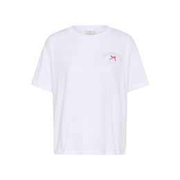 Kaffe T-Shirt 'Jenny' Damen Gr&ouml;&szlig;e S rosa / rot / wei&szlig;