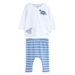 next Set: Shirt und Leggings Jungen Gr&ouml;&szlig;e 56 blau / wei&szlig;