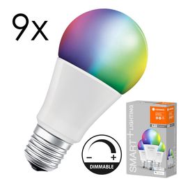 LEDVANCE LED E27 9er Set 9 Watt 6500 Kelvin 806 Lumen