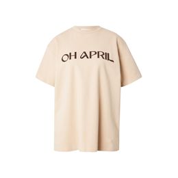 Oh April T-Shirt Damen Gr&ouml;&szlig;e XL beige / dunkelbraun