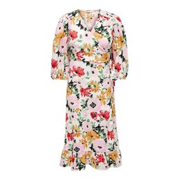 Only Kleid 'OLIVIA' Damen Gr&ouml;&szlig;e 44 gelb / hellpink / rot Sommerkleid
