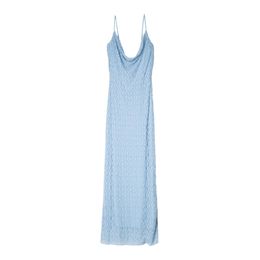 Bershka Kleid Damen Gr&ouml;&szlig;e 40 hellblau Winterkleid