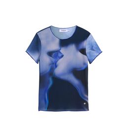 Desigual T-Shirt 'Kiss' Damen Gr&ouml;&szlig;e XS blau / marine / indigo