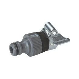 Gardena Wasserdieb f&uuml;r Wasserh&auml;hne ohne Gewinde, Hahnst&uuml;ck grau/silber, 14 - 17mm Au&szlig;endurchmesser