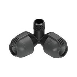 Gardena Sprinklersystem Winkelst&uuml;ck 2x 25mm > 3/4", Verbindung schwarz/grau