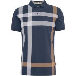 Barbour Piqu&eacute;-Polo Blaine Navy/Pine (Gr&ouml;&szlig;e: XXL)