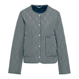 Barbour Steppjacke Monroe Navy/Sand Gingham (Größe: 18)