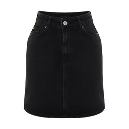 Trendyol Rock Damen Gr&ouml;&szlig;e 34 black denim
