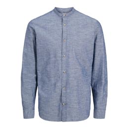 Jack & Jones JACK & JONES Button Up Shirt 'JJESummer Band' male size L mottled blue