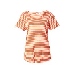 Mbym T-Shirt 'Lucianna' Damen Gr&ouml;&szlig;e L dunkelorange / wei&szlig;