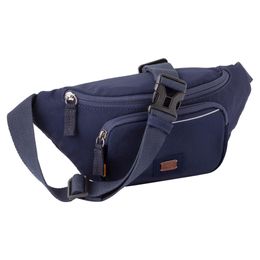 Bauchtasche Camel Active "City", Damen, Gr. B/H/T: 31cm x 13,5cm x 9,5cm, blau, Nylon, kontrastfarbene Details, gepflegt, mehrfarbig, clean, Taschen, passender urbaner Begleiter mit kleinen reflektierenden Details