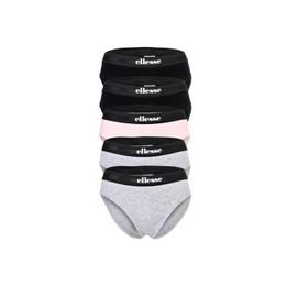 Panty Ellesse "Slip Gracie 5 Pk Brief 5er Pack", Kinder, Gr. 158-164, schwarz, grau, pink, Obermaterial: 100% Baumwolle CO., Unterhosen