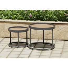 Garden Pleasure Beistelltisch SILEA, 2er-Set