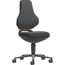 bimos ESD-Arbeitsdrehstuhl TEXON, mit Rollen, Supertec, schwarz