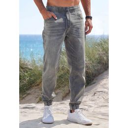 John Devin Herren Jogger Pants, grey-denim, Größe XXXL (64/66)