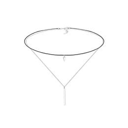 Elli Choker Damen Gr&ouml;&szlig;e One Size silber