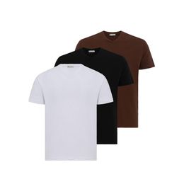 Dandalo T-Shirt Herren Gr&ouml;&szlig;e XXXL dunkelbraun / grau / schwarz