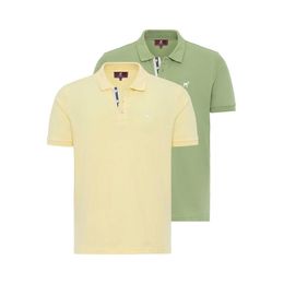 Williot Poloshirt Herren Gr&ouml;&szlig;e M pastellgelb / gr&uuml;n