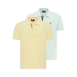 Williot Poloshirt Herren Gr&ouml;&szlig;e XXXL dunkelgelb / mint