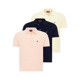 Williot Poloshirt Herren Gr&ouml;&szlig;e L marine / hellgelb / ros&eacute;