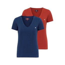 Williot T-Shirt Damen Gr&ouml;&szlig;e L navy / rostrot