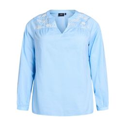 ZIZZI Bluse 'MOFELIA' Damen Gr&ouml;&szlig;e L ecru / hellblau