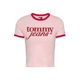 Tommy Jeans T-Shirt Damen Gr&ouml;&szlig;e L rosa / rot