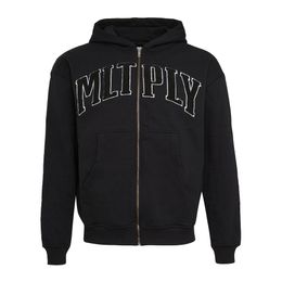 Multiply Apparel Zip-Up Hoodie female Black size XXL