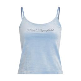 K by KARL LAGERFELD Karl Lagerfeld Top Damen Gr&ouml;&szlig;e XL hellblau / silber