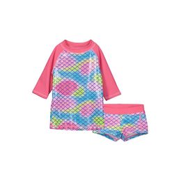 Blue Seven Schwimmanzug M&auml;dchen Gr&ouml;&szlig;e 92/98 himmelblau / gelb / rosa / pitaya