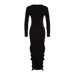Trendyol Kleid Damen Gr&ouml;&szlig;e 34 schwarz Winterkleid