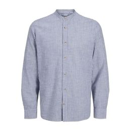 Jack & Jones JACK & JONES Hemd 'JJESummer Band' Herren Gr&ouml;&szlig;e XXL taubenblau / wei&szlig;