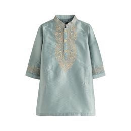 next Button Up Shirt boy Green size 6-9 mths