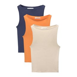 Pull&Bear Pull&bear Top female Beige, Blue, Orange size M