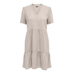 Only Kleid 'ONLTIRI-CARO' Damen Größe 42 taupe Winterkleid