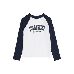 ABOUT YOU Shirt 'Jascha' Jungen Größe 146/152 dunkelblau / weiß