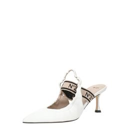 N&deg; 21 N&deg;21 Pumps Damen Gr&ouml;&szlig;e 39 beige / wei&szlig;