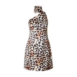 Hoermanseder Hoermanseder x About You Kleid in Leopard Print Damen Gr&ouml;&szlig;e 44 creme / hellbraun / schwarz Winterkleid