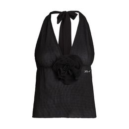 K by KARL LAGERFELD Karl Lagerfeld Tankini Top female Black size XL