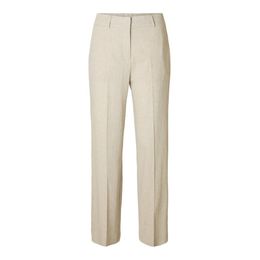 Selected Bügelfaltenhose 'TANIA-RITA' Damen Größe 32 beige / beigemeliert