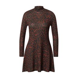 Oasis Kleid Damen Größe 36 dunkelbraun / rotmeliert / schwarz Winterkleid