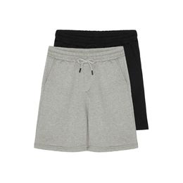 Trendyol Shorts Herren Größe 31/32 graumeliert / schwarz