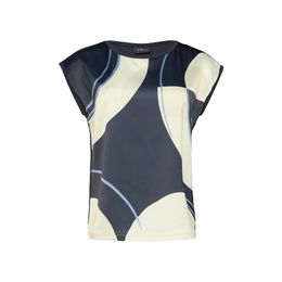 s.Oliver BLACK LABEL Bluse Damen Gr&ouml;&szlig;e XXL ecru / navy / hellblau