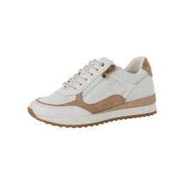 Marco Tozzi Sneaker Damen Gr&ouml;&szlig;e 38 sand / wei&szlig;