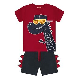 Denokids Set 'Cool Dino' Jungen Gr&ouml;&szlig;e 116 dunkelrot