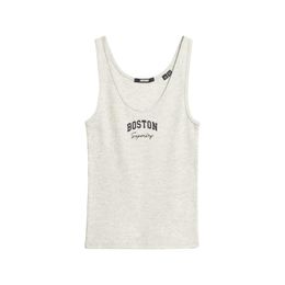 Superdry Top 'Athletic Essential' Damen Größe S hellgrau / schwarz