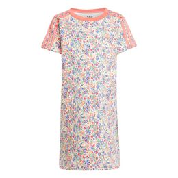 adidas originals Kleid 'Originals x Liberty London' Mädchen Größe 104 blau / gelb / dunkelgrün / pfirsich
