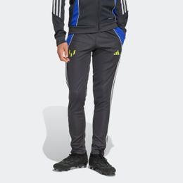 Trainingshose adidas Performance "MESSI PNT Y", Kinder, Gr. 164, N-Gr, grau (carbon), Obermaterial: 100% Polyester, sportlich, Hosen