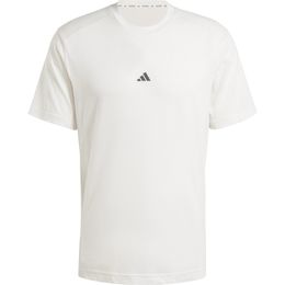 Adidas Yoga Funktionsshirt Herren - weiß - Gr. S - Polyester/Baumwolle