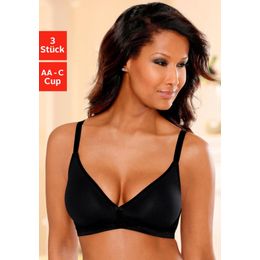Damen Bralette-BH, Bunt, Gr. 80B, petite fleur by Lascana, B&uuml;gellose BHs, Material: Baumwolle